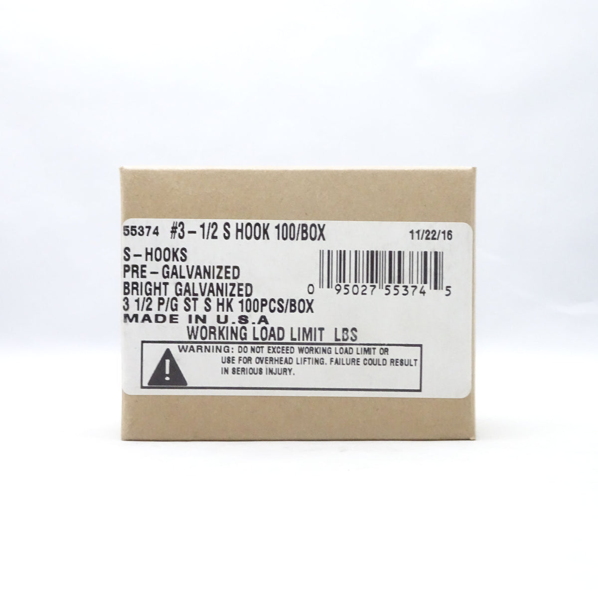 SHK 1'' S-HOOK,PCK/100 – Total Life Safety Solutions